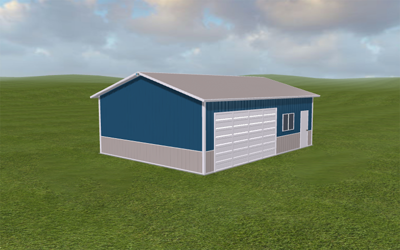 24x32x10 Pole Barn | FBi Buildings